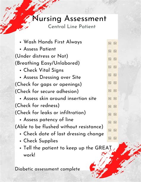 Central Line Assessment Etsy