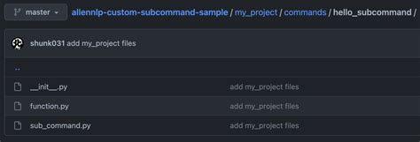 Github Shunk031allennlp Custom Subcommand Sample Allennlp Sample
