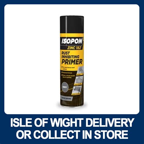 Isopon Z182al Zinc 182 Rust Inhibiting Primer Grey 450ml Aerosol Buy