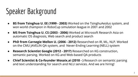 Training At Ai Frontiers 2018 Ni Lao Weakly Supervised Natural