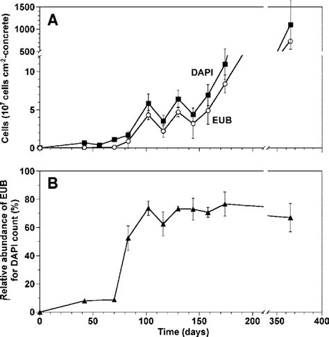 A Time Dependent Changes Of Total DAPI Stained DAPI Cell Numbers Download Scientific