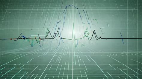 Dynamic Visualization Of Trigonometric Functions In A Digital Landscape Stock Video Video Of