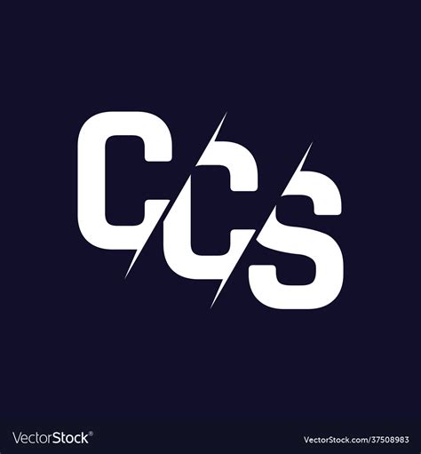 Monogram Letters Initial Logo Design Ccs Vector Image