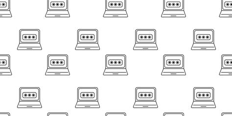 Patterns Of Laptops Displaying Password Fields On A Simple White