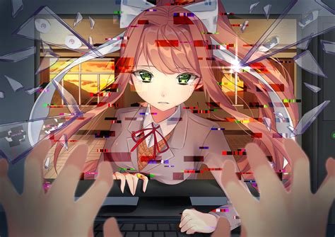 Monika Doki Doki Literature Club Image Zerochan Anime