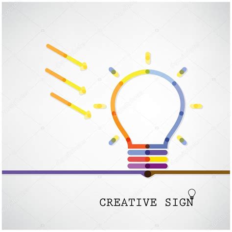 Creative Light Bulb Idea Concept Background Stock Vector Image By ©chatchai5172 54370411