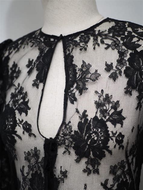 Alexander Mcqueen Black See Through Blouse Shirt For Sale At 1stdibs