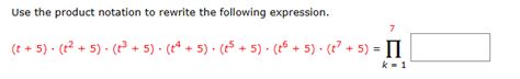 Solved Use The Summation Notation To Rewrite The Following