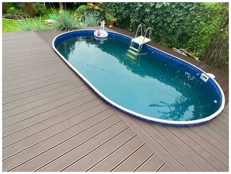 Бассейн каркасный морозоустойчивый овальный Лагуна 4 9 х 3 05 х 1 25 м Темный шоколад — купить