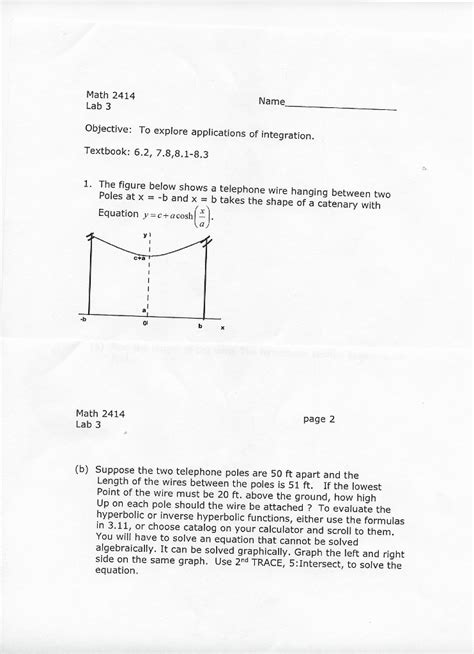 Solved Math 2414 Name Lab 3 Objective To Explore