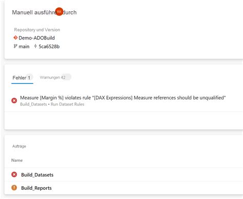 Azure Devops Buildpipeline Integration In Power Bi Desktop Projekte