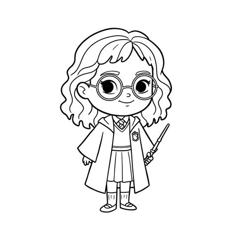 Harry Potter Hermione Coloring Pages Selfcoloringpages