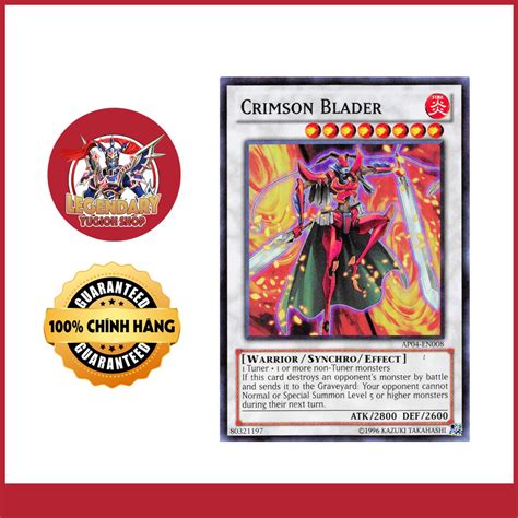 [thẻ Bài Yugioh Chính Hãng] Crimson Blader Shopee Việt Nam