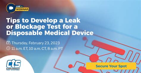 Cincinnati Test Systems On Linkedin Medical Device Leak Testing