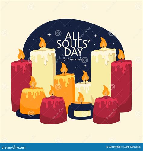 Vector All Souls Day Poster Template Stock Vector Illustration Of Soul Vector 338440298