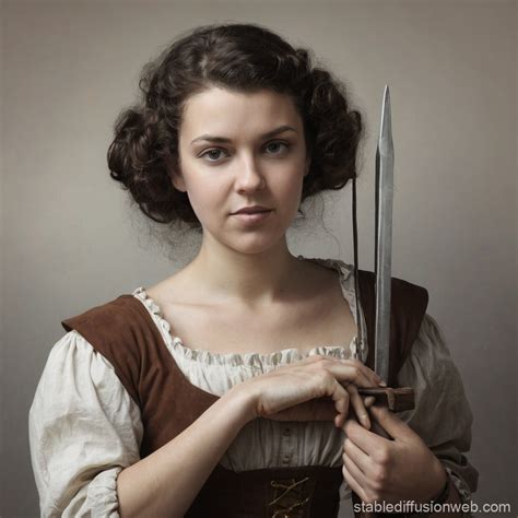 Woman With Griffin Stable Diffusion Online