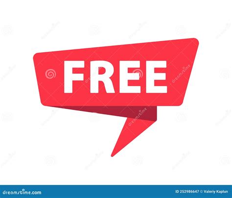 Free Banner Speech Bubble Label Sticker Ribbon Template Vector