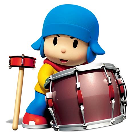 Download Pocoyo Playing Drums Png Kqu