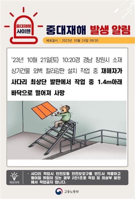 23년 10월 국내 중대재해 발생 사고 내용 기술랩