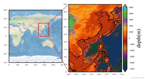【python海洋专题四十六】研究区域示意放大图python绘制研究区图 Csdn博客 【python海洋专题四十六】研究区域示意放大图python绘制研究区图 Csdn博客