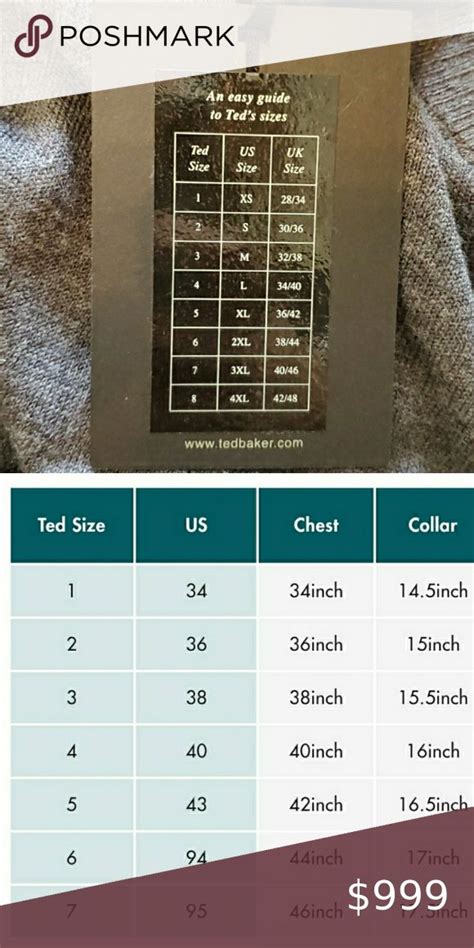 Ted Baker Size Charts Easy Guide Charts Ted Baker Size Chart Check Picks Shopping Design