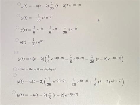 Solved Find Y T Solution Of The Initial Value Problem