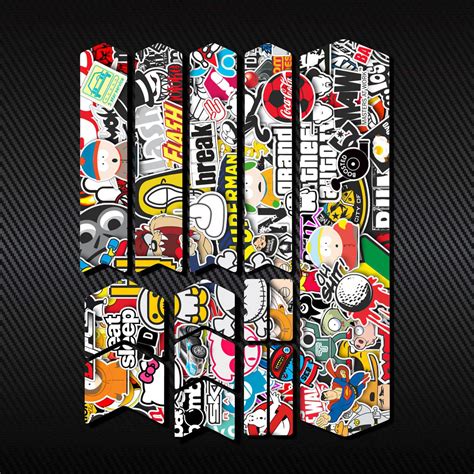 Bicycle Frame Decals Set Mtb Stickers Frame Protector Bike Stickers Protection Film Scratch