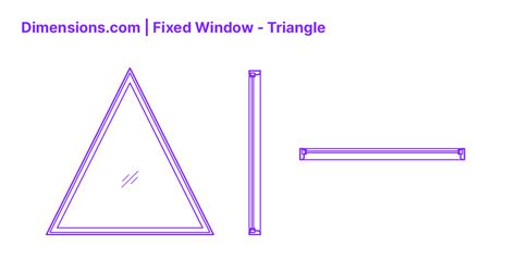 Fixed Window Triangle Dimensions And Drawings