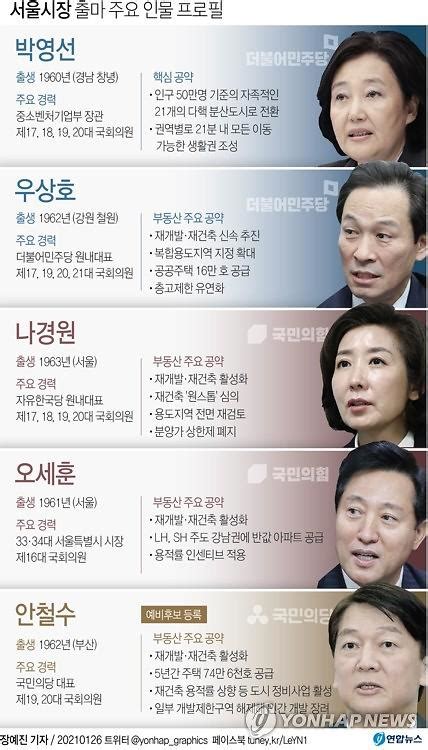 서울시장 후보 부동산 민심잡기주요공약은 아주경제
