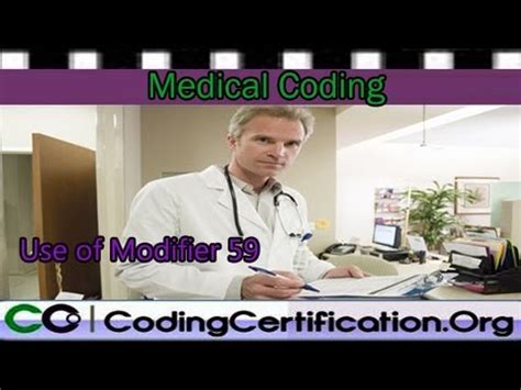 Medical Coding Use Of Modifier 59 Video