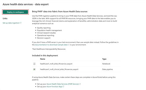 Deploy And Configure Azure Health Data Services Data Export Microsoft Cloud For Healthcare