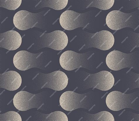 Premium Vector Fluid Smooth Wavy Structure Seamless Pattern Dot Work Vector Abstract Background