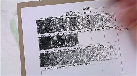 Cross Hatching Value Scale Youtube