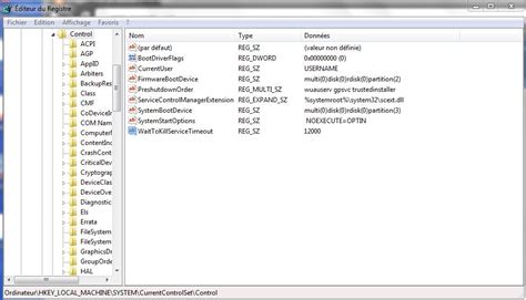 comment ouvrir hkey local machine system currentcontrolset control la