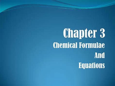 pdf chapter 3 chemical formulae and equations dokumen tips