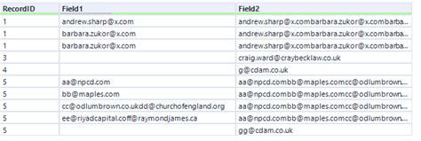 extract each emails in single cell and make it uni alteryx community