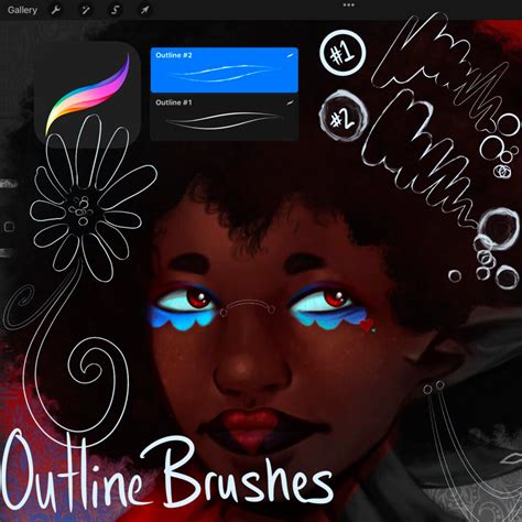 Free Outline Brushes For Procreate Librium