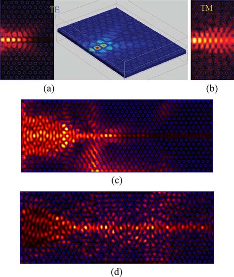 A 2 D And 3 D Fdtd Simulation Results Of The Te Polarized Light