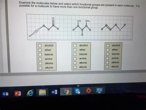 Solved Examine The Molecules Below And Select Which
