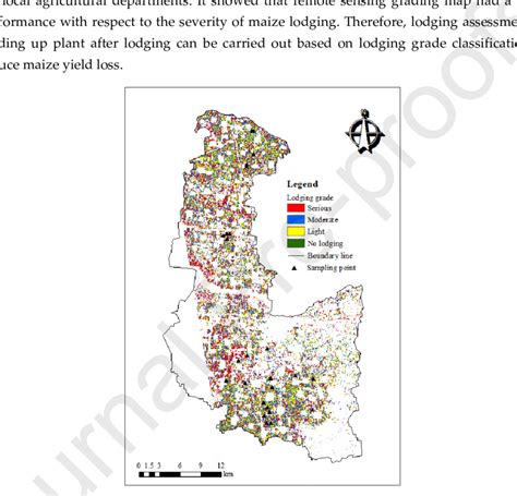 Classification Map Of Maize Lodging Grade Download Scientific Diagram