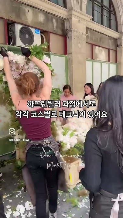 파리 플라워레슨 꽃만 많이 쓰는걸까요 Youtube