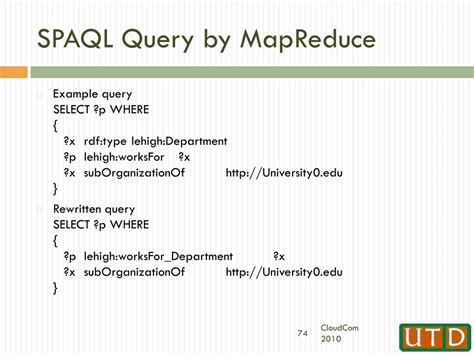 Ppt Data Intensive Query Processing For Large Rdf Graphs Using Cloud