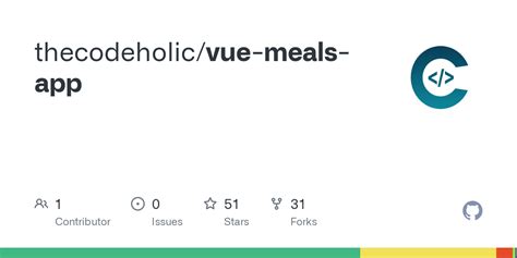 github thecodeholic vue meals app