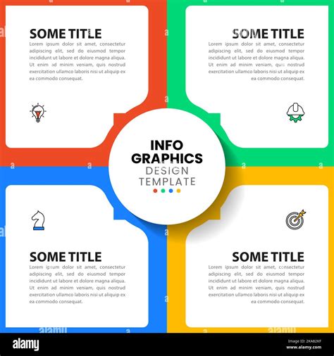 Infographic Template With Icons And 4 Options Or Steps Rectangle Can Be Used For Workflow