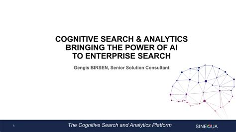 Big Data Ldn 2017 Cognitive Search And Analytics Bringing The Power Of