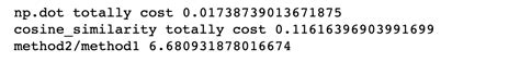 【tip】计算余弦相似度：直接np dot公式和用sklearn的cosine similarity速度比较 np dot计算相似度 csdn博客
