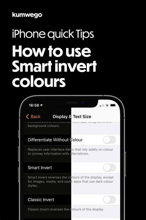 How To Use Smart Invert Colours On Your Iphone Invert Colors Smart Colours