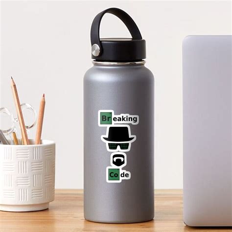 Breaking Code Blackgreen Parody Design For Hackers Sticker For