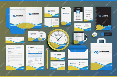Premium Vector Corporate Business Stationery Template Design Set With Brand Identity Package