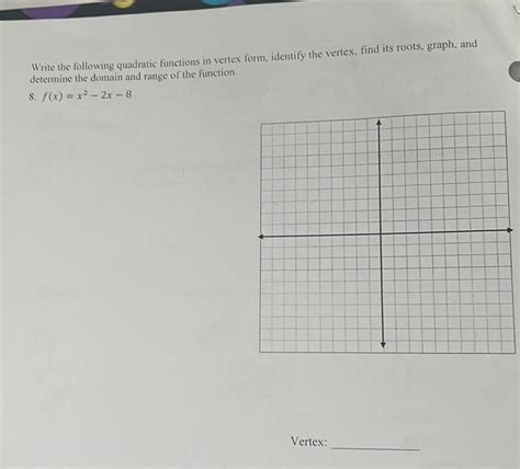 [answered] write the following quadratic functions in vertex form kunduz